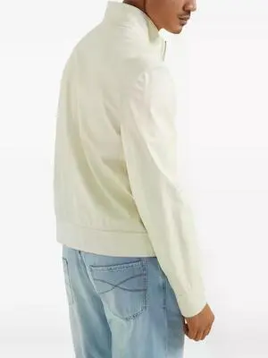 Brunello Cucinelli Cream Beige Zip-up Jacket