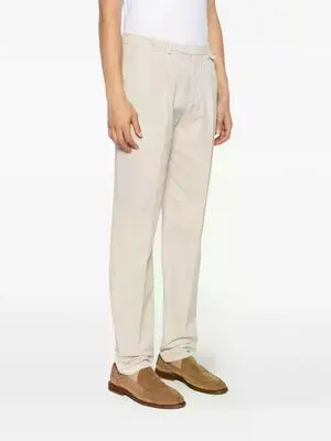 Brunello Cucinelli Beige Pleated Tailored Trousers