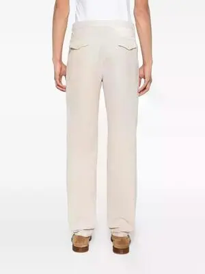 Brunello Cucinelli Beige Pleated Tailored Trousers