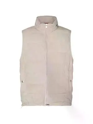 Brunello Cucinelli Quilted Leather Gilet - Neutrals