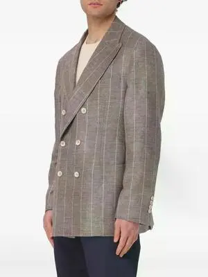 Brunello Cucinelli Pinstripe-pattern Double-breasted Blazer
