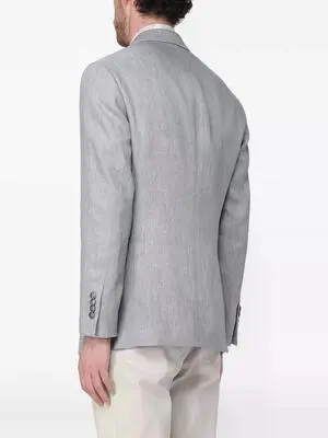 Brunello Cucinelli Double-breasted Linen Blazer