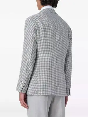 Brunello Cucinelli Houndstooth-pattern Blazer - Grey