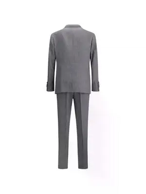 Brunello Cucinelli Linen Double-breasted Suit - Grey