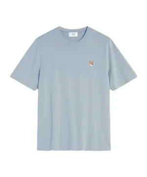 Maison Kitsuné Fox Head Patch Crewneck T-shirt - Gray