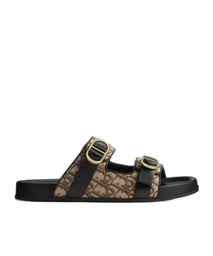 Dior Aqua Sandal With Vintage Gold-finish Buckle