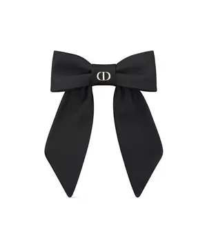 Dior Large Twist Bow Hair Accessory - Black