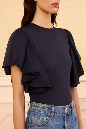 Ulla Johnson Cordelia Cotton Top - Midnight