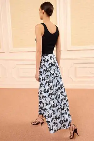 Ulla Johnson Blanche Jersey Skirt With Shibori Print