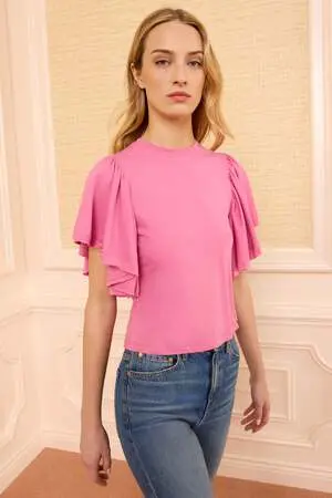 Ulla Johnson Cordelia Cotton Top - Petunia