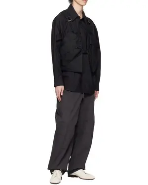 LEMAIRE Double-pocket Shirt - Black