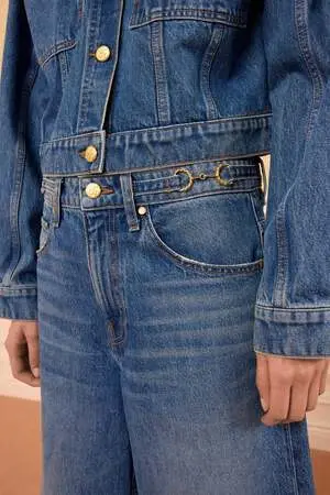 Ulla Johnson Rowan Denim Culotte - Danube