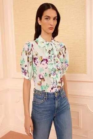 Ulla Johnson Camellia Silk Top