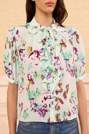Ulla Johnson Camellia Silk Top