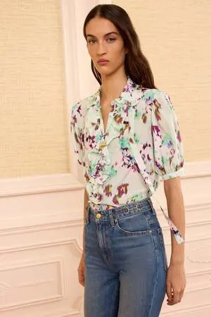 Ulla Johnson Camellia Silk Top