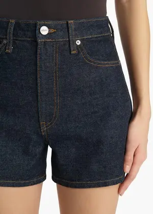 Khaite Danya High-waisted Denim Shorts - Benson
