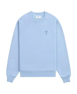AMI Paris Organic Cotton Sweatshirt With Tonal Logo