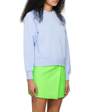AMI Paris Organic Cotton Sweatshirt With Tonal Logo