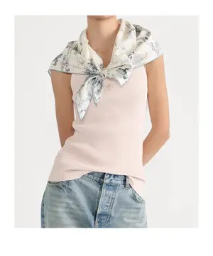 Dior Butterflies And Iris Printed Square Scarf