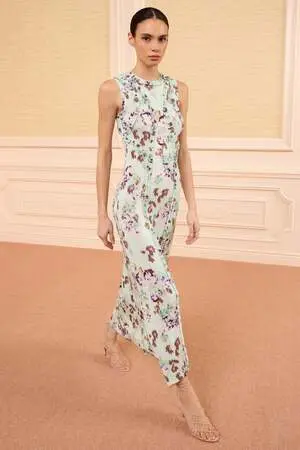 Ulla Johnson Isabelle Jersey Dress With Floral Print And Ruffles - Oasis