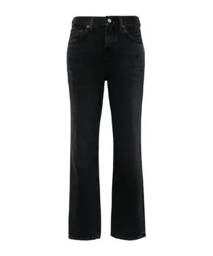 AGOLDE Five-pocket Denim Trousers - Black