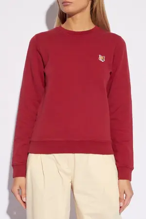 Maison Kitsuné Crewneck Sweatshirt With Fox Head Patch
