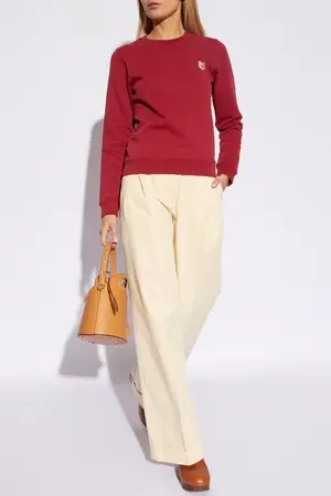 Maison Kitsuné Crewneck Sweatshirt With Fox Head Patch