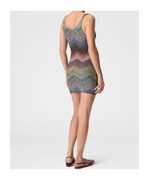 Missoni Zigzag Knit Sequin Mini Dress