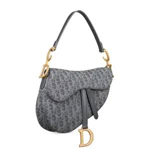 Dior Saddle Bag With Strap - Gray