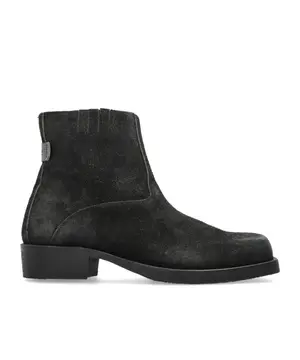 ALLSAINTS Square Toe Ankle Boots - Black