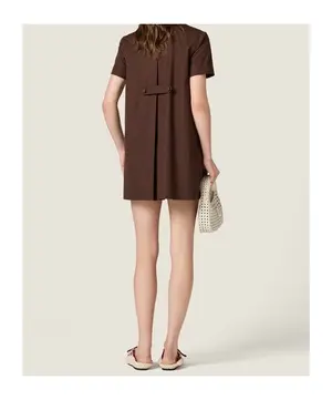 Miu Miu Poplin Dress - Ebony