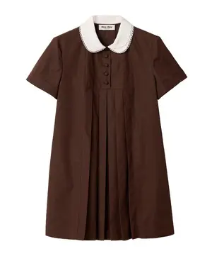 Miu Miu Poplin Dress - Ebony
