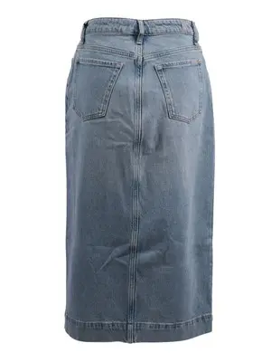 7 For All Mankind Buttoned Midi Skirt