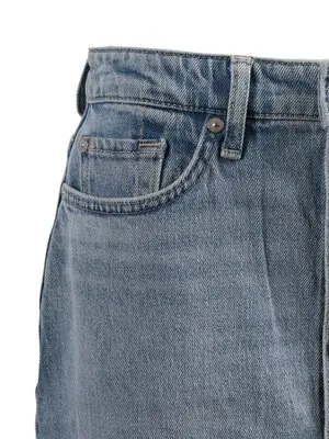 7 For All Mankind Buttoned Midi Skirt