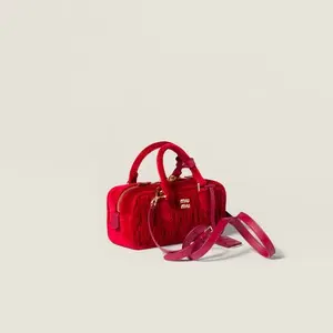 Miu Miu Arcadie Matelassé Tote Bag - Red