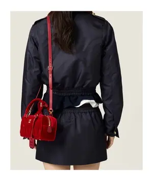 Miu Miu Arcadie Matelassé Tote Bag - Red