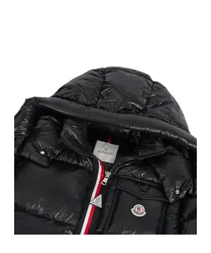 Moncler Montbeliard Short Down Jacket With Hood - Black