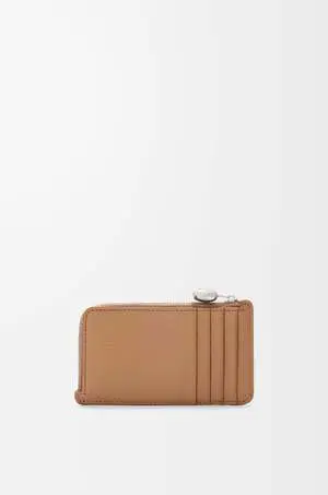 Loewe Pebble Anagram-detail Cardholder - Mocha