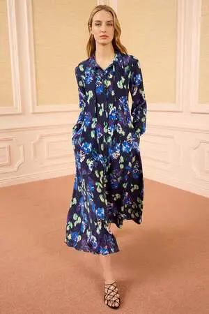 Ulla Johnson Evanthe Silk Printed Midi Dress