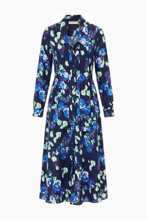 Ulla Johnson Evanthe Silk Printed Midi Dress