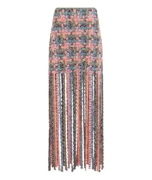 Ulla Johnson Gais Knit Skirt With Fringe - Sunweave