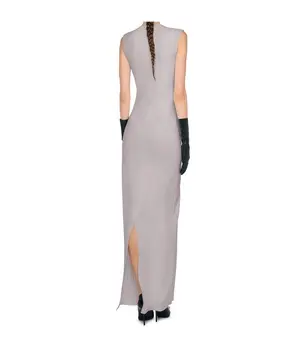Norma Kamali Sleeveless Maxi Dress With Back Slit