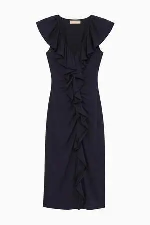 Ulla Johnson Chiara Cotton Ruffle Dress - Midnight
