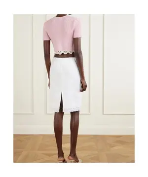 Magda Butrym Broderie Anglaise Midi Skirt