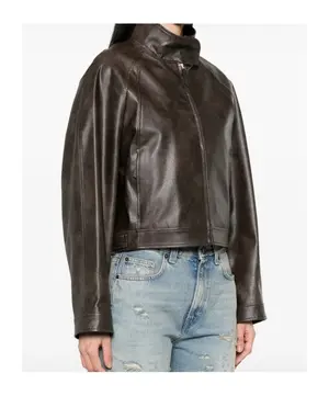 LOW CLASSIC Paneled Leather Jacket