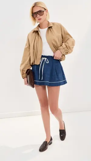 LE BOP Madeline Mini Skirt - Denim/navy