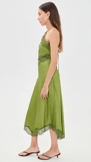 A.L.C. Lucia Halterneck Maxi Dress