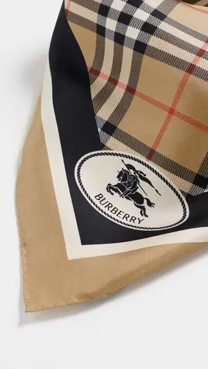 Burberry Check Silk Scarf - Sand