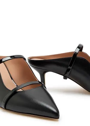 MALONE SOULIERS Maureen 45 Leather Mules - Black