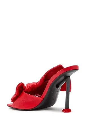 Givenchy Leather Bow Detail Sculptural Heel Sandals